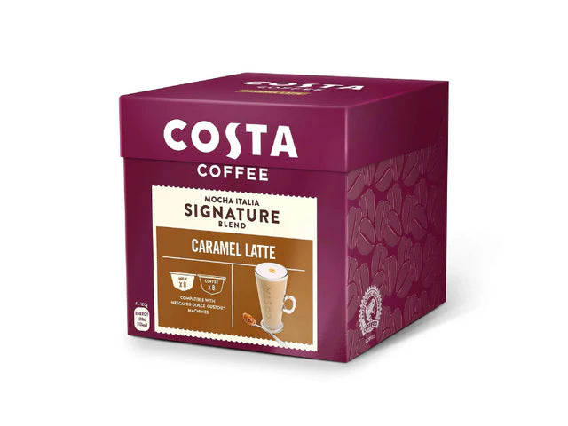 Costa Signature Blend Caramel Latte Dolce Gusto Coffee Capsules - 16 C ...
