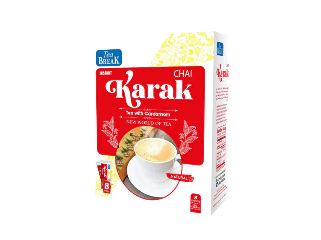 Tea Break Chai Karak With Cardamom 8 Sachets – Qahwa & more