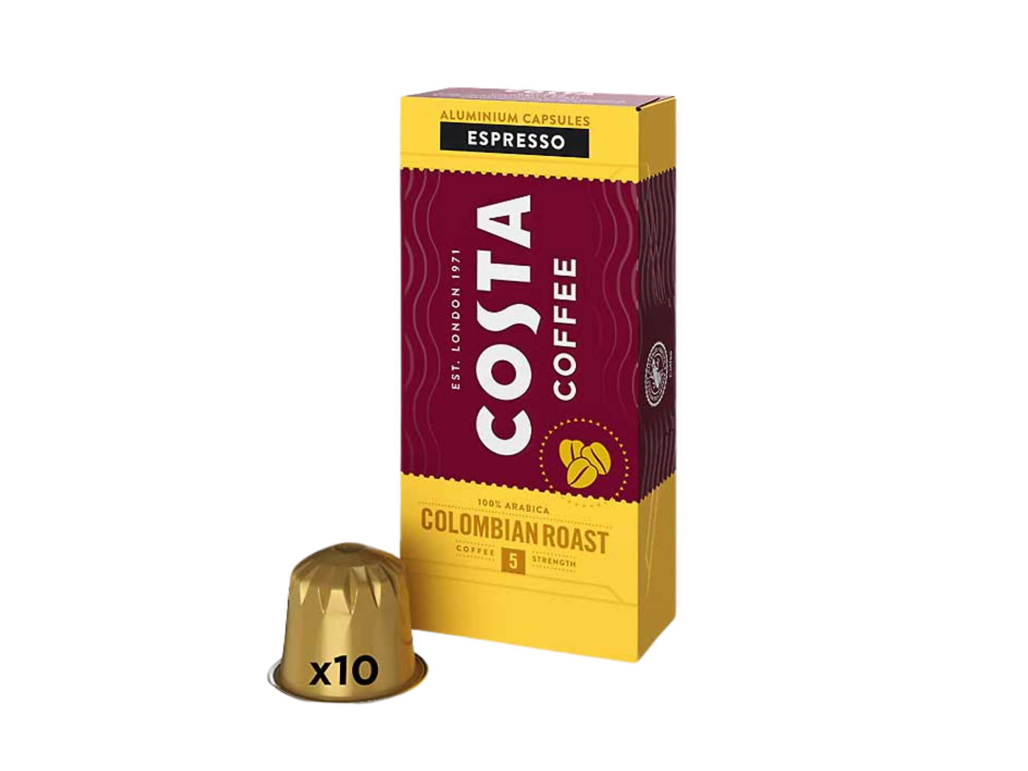 Costa Colombian roast - Coffee Capsules - 10 capsules – Qahwa & more
